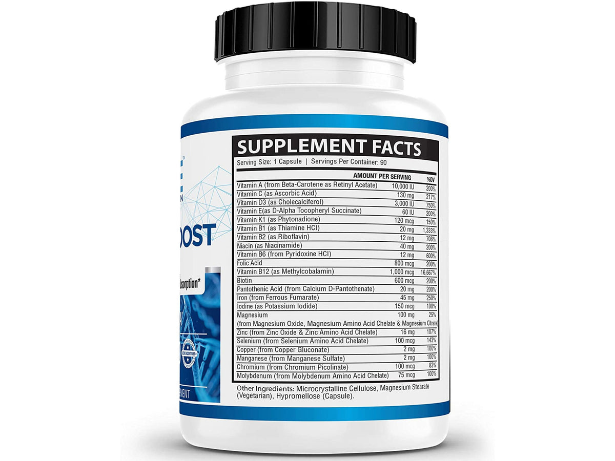 Bariatric Boost One-A-Day Multivitamin 90 Day Supply with 45mg Iron – ACE Nutrition USA