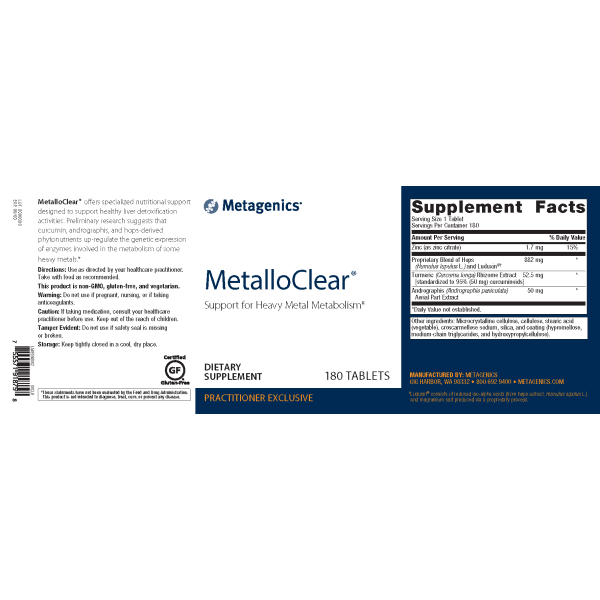 MetalloClear® Support for Heavy Metal Metabolism* – ACE Nutrition USA