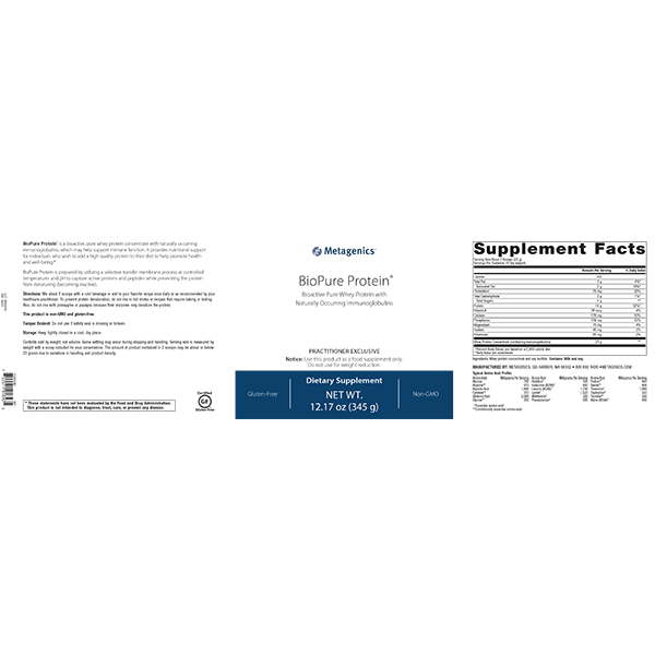 BioPure Protein® Bioactive Pure Whey Protein with Naturally Occurring ...
