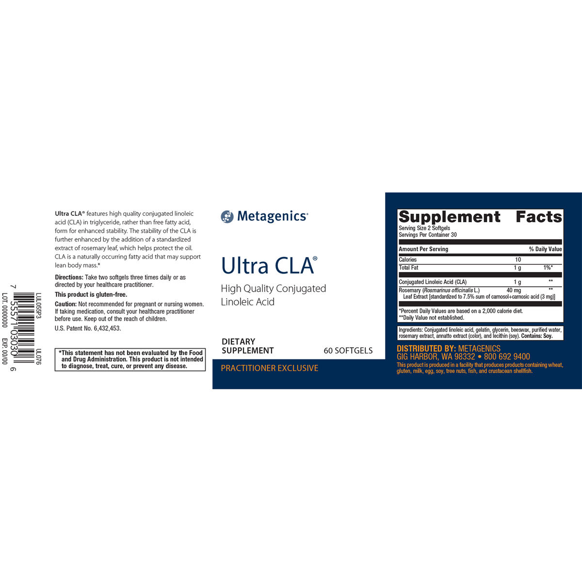 Ultra CLA® High Quality Conjugated Linoleic Acid – ACE Nutrition USA